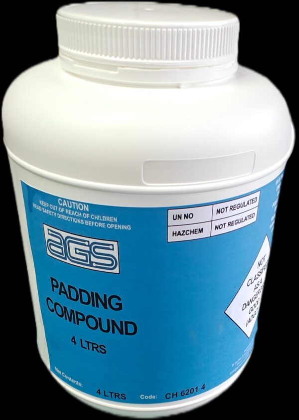 GLUE, CLEAR PADDING COMPOUND 4 LTR – AGS Shop